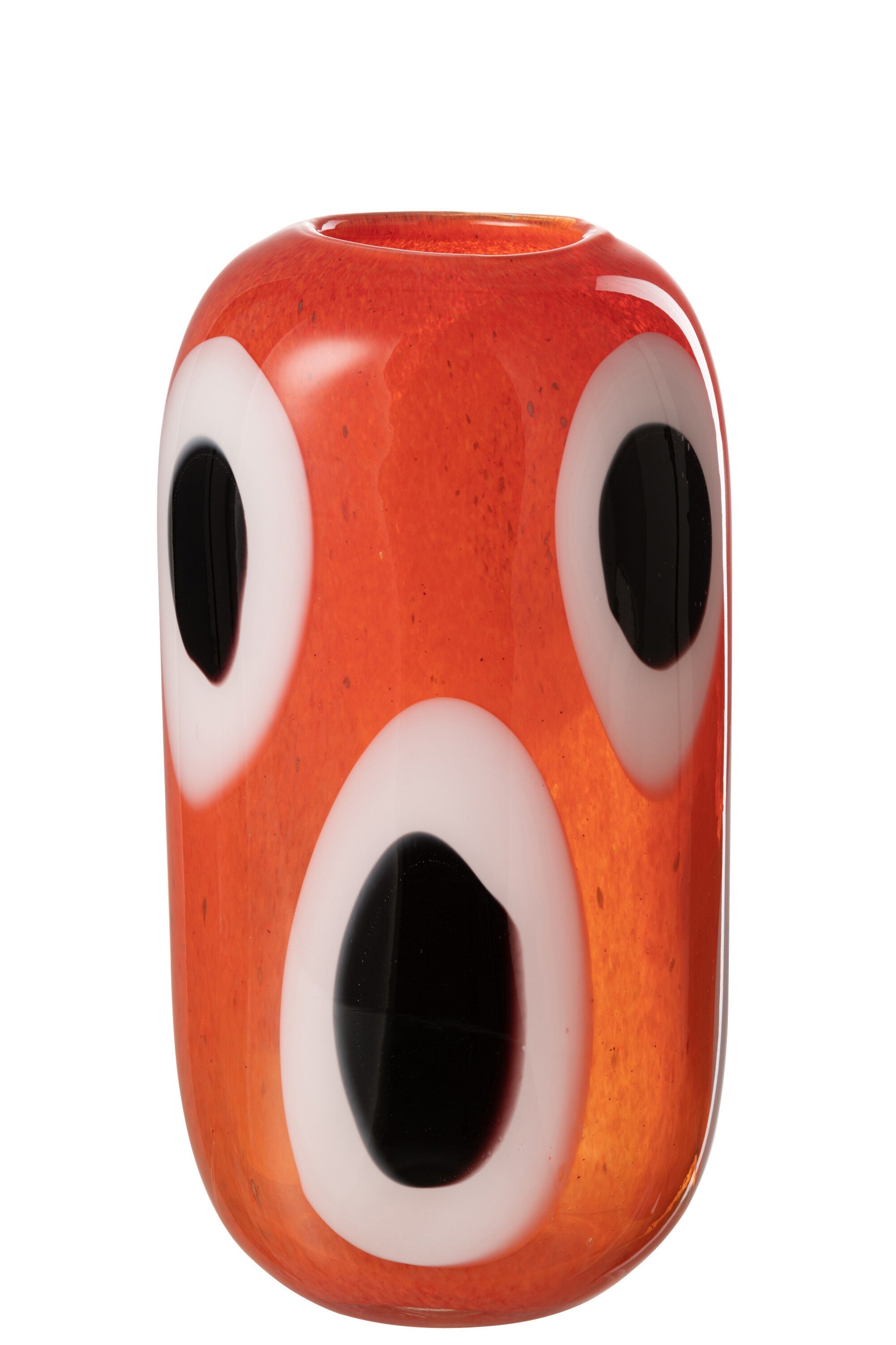 Vase izzy verre blanc/orange 17x12,5x32,5cm | Leroy Merlin