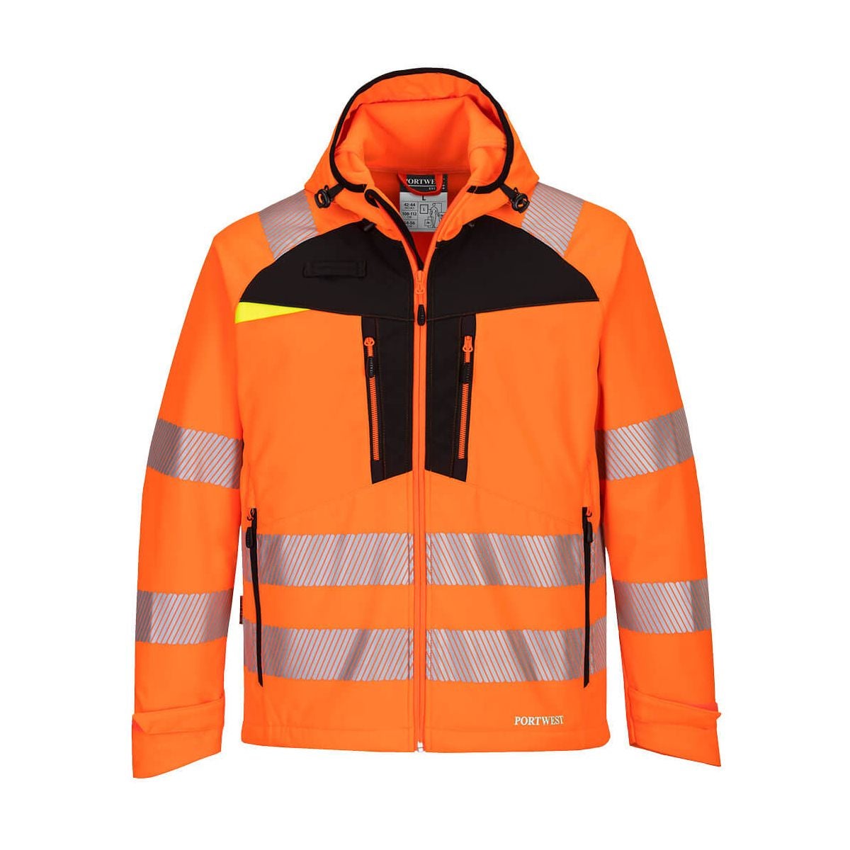 Veste Softshell HV DX4 Orange/Noir - Portwest - Taille M | Leroy Merlin