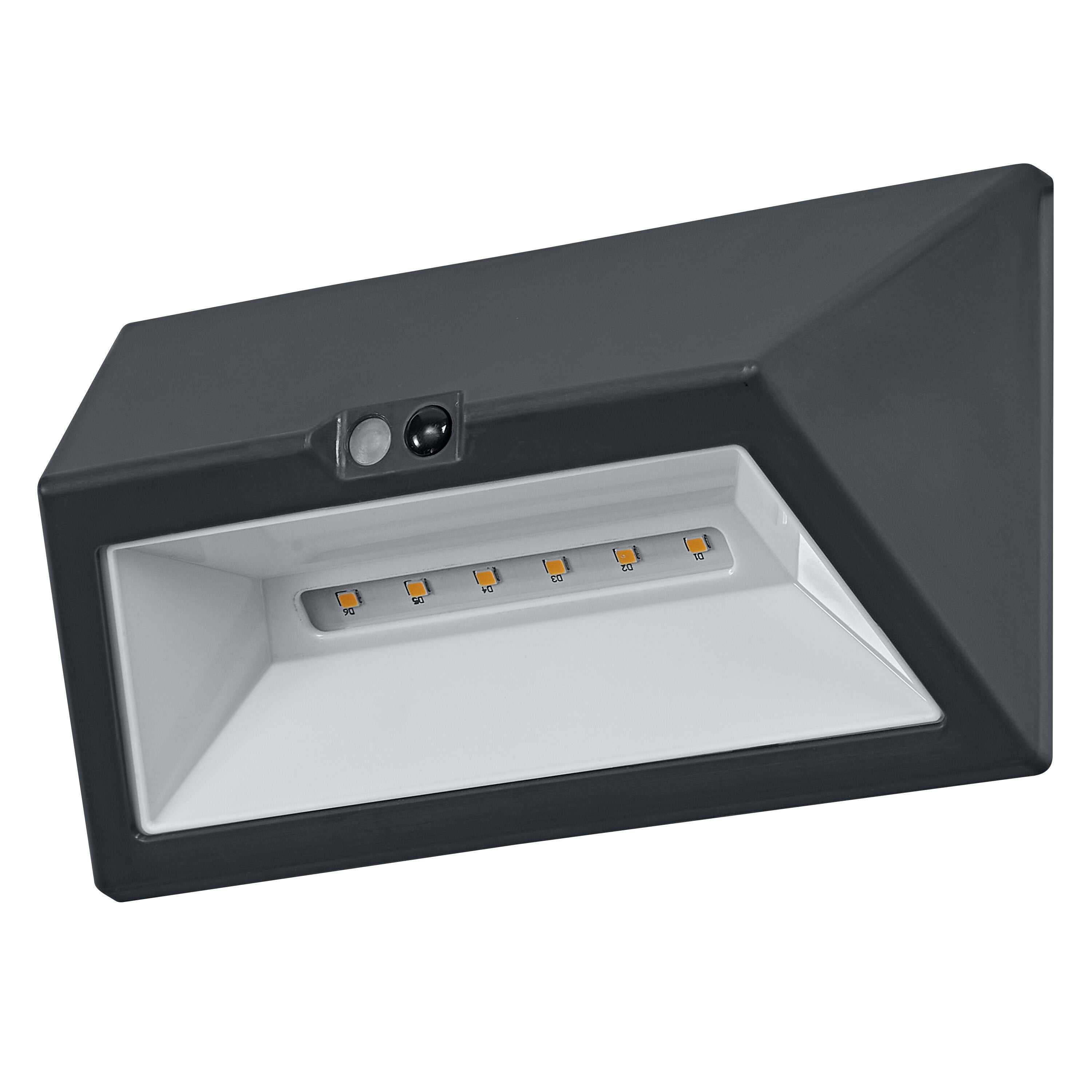 ENDURA® Style USB Wall Step Wide Sensor IP44 Dark Grey | Leroy Merlin
