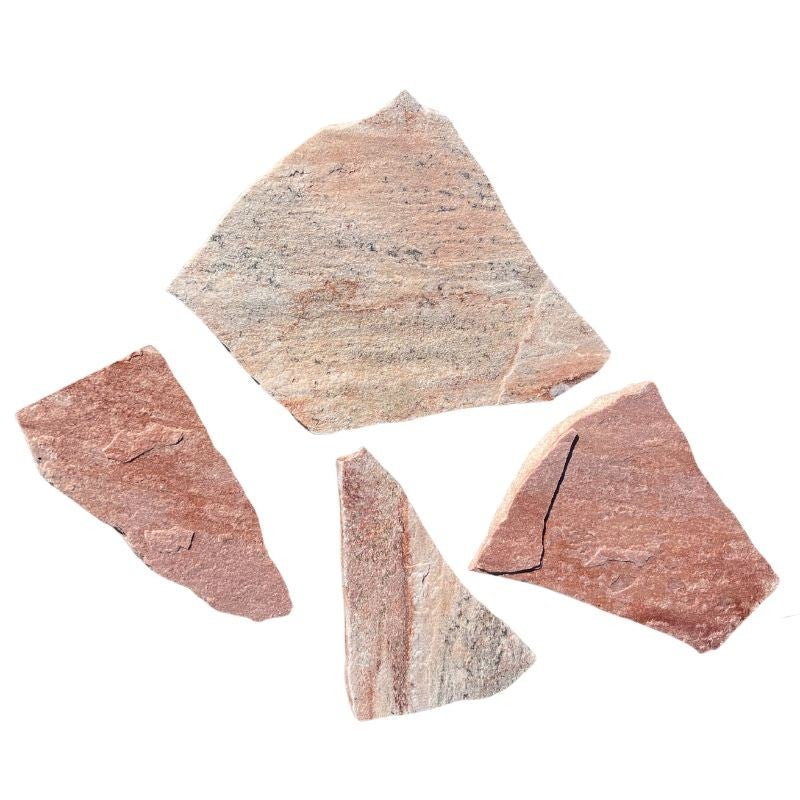 Opus Incertum en Quartzite Rose - 12 - 25 mm - Boîte de 1m² | Leroy Merlin