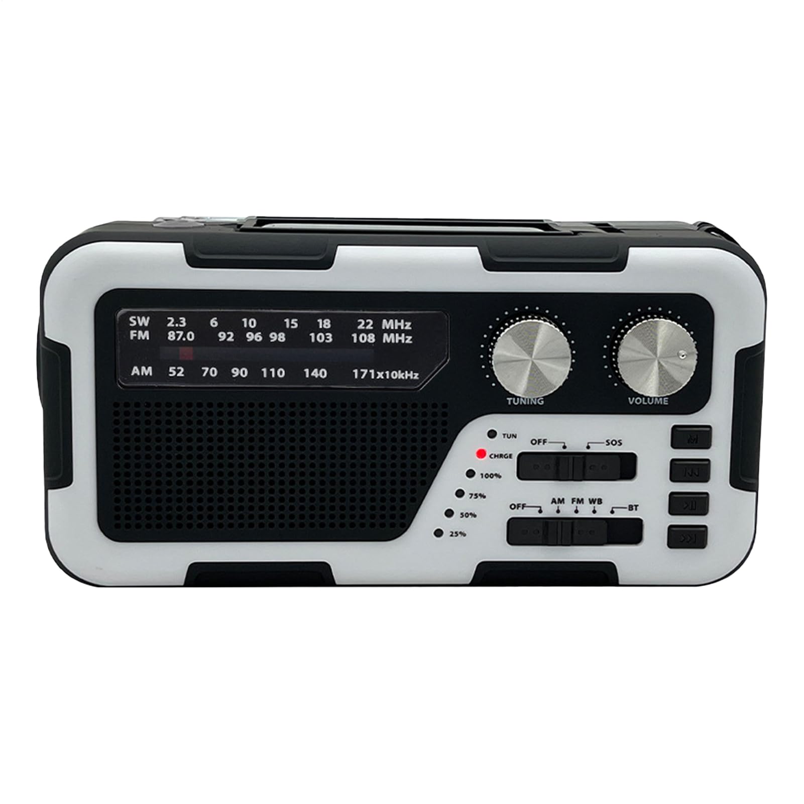 Radio de Survie à Manivelle,Radio à Manivelle et Solaire pour Extérieur ...