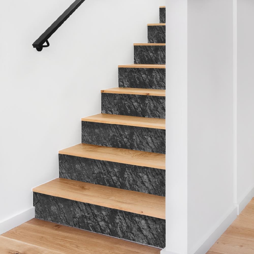 Contremarche PVC adhésivé BAPTISTE - Effet Ardoise - L100 x H15 cm à l ...