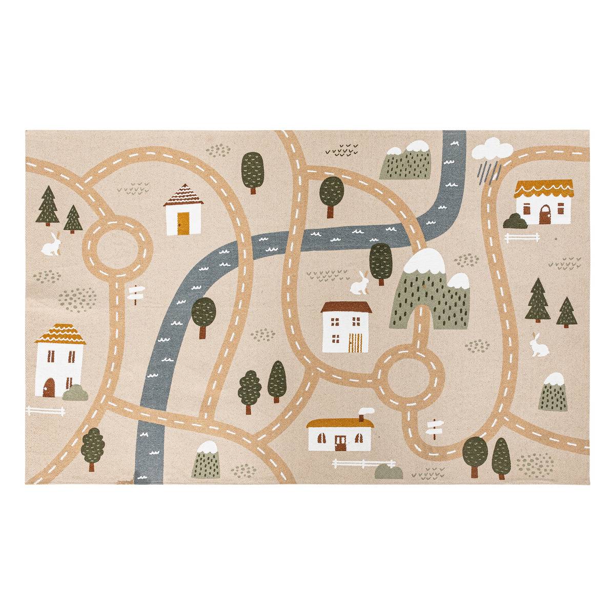 Tapis enfant route Niels Jute 100x150cm - Atmosphera créateur d ...