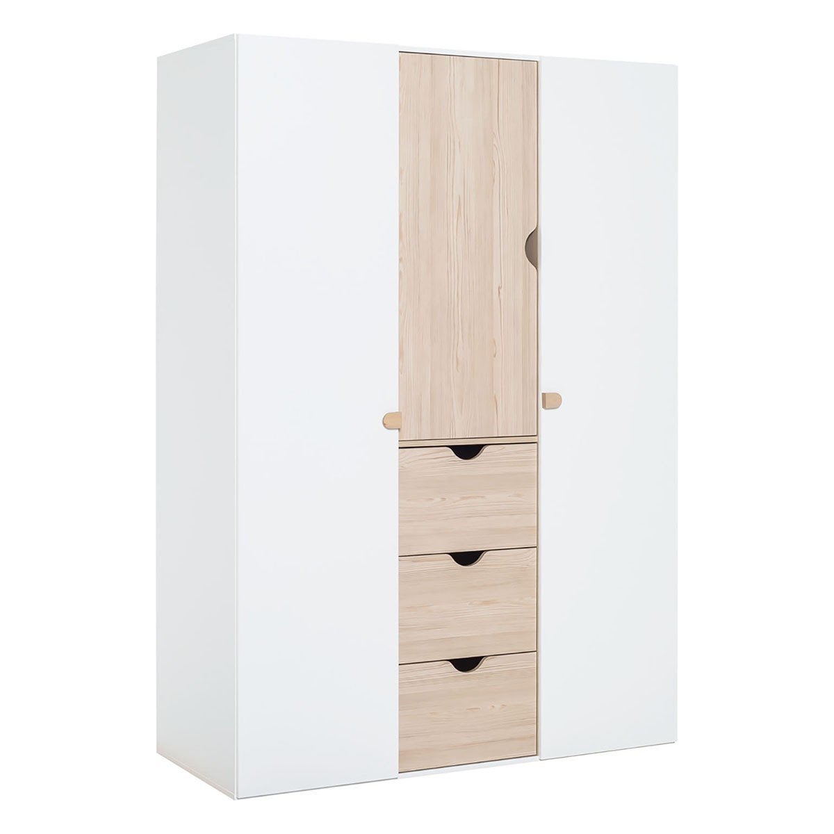 Armoire Dressing 3 Portes 3 Tiroirs - Stige | Leroy Merlin