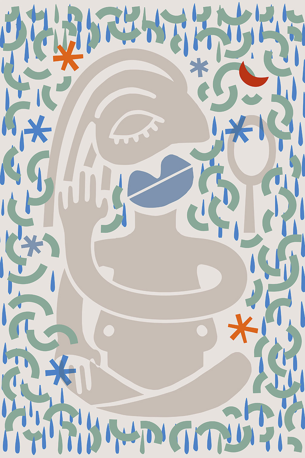 Tableau meditation féminine - 40x60cm | Leroy Merlin