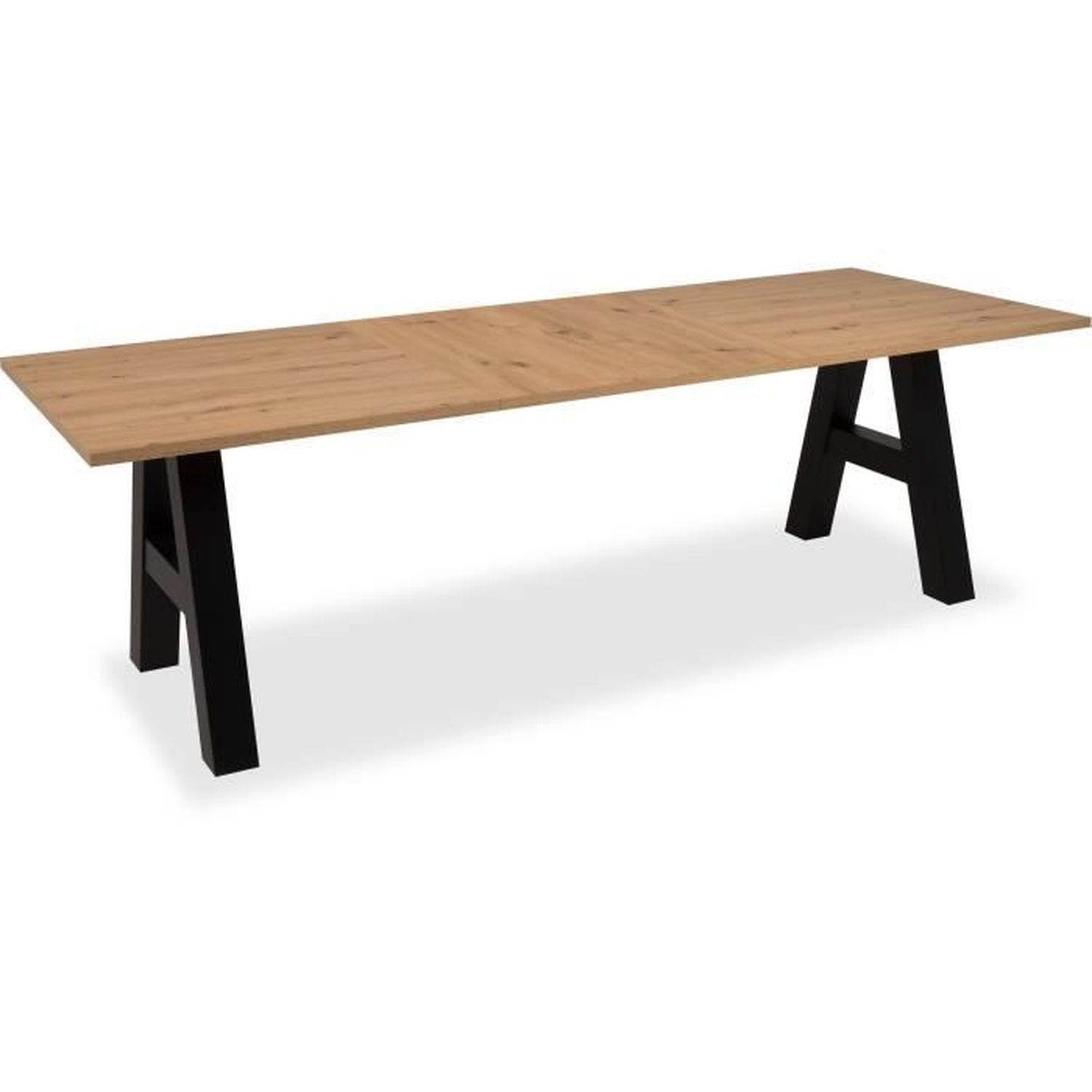 Table à manger GRANADA extensible - 2 rallonges 40 cm - 157/197 x 90 x ...