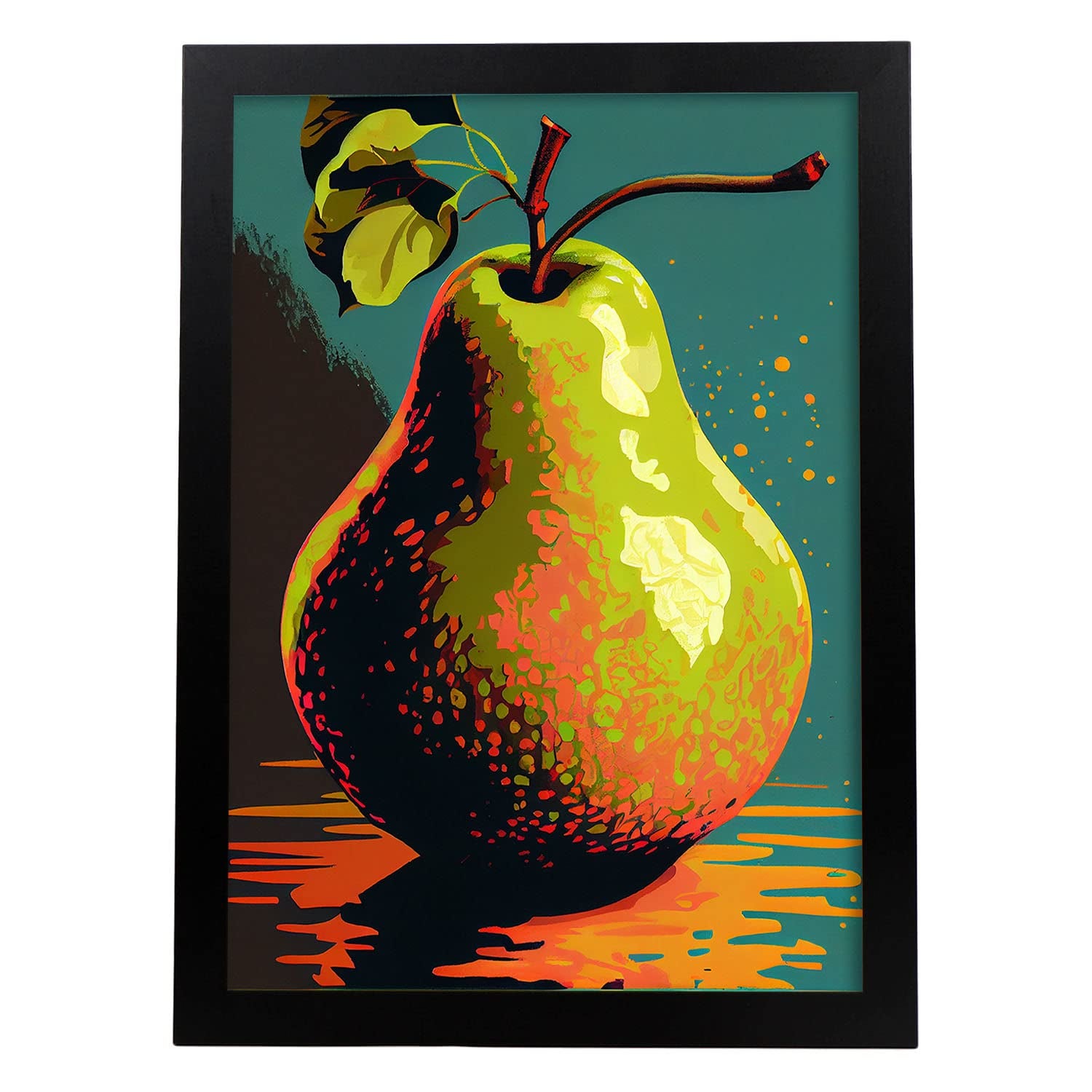 Nacnic Poire Affiche Colorée De Légumes Et De Fruits Illustration Mur ...