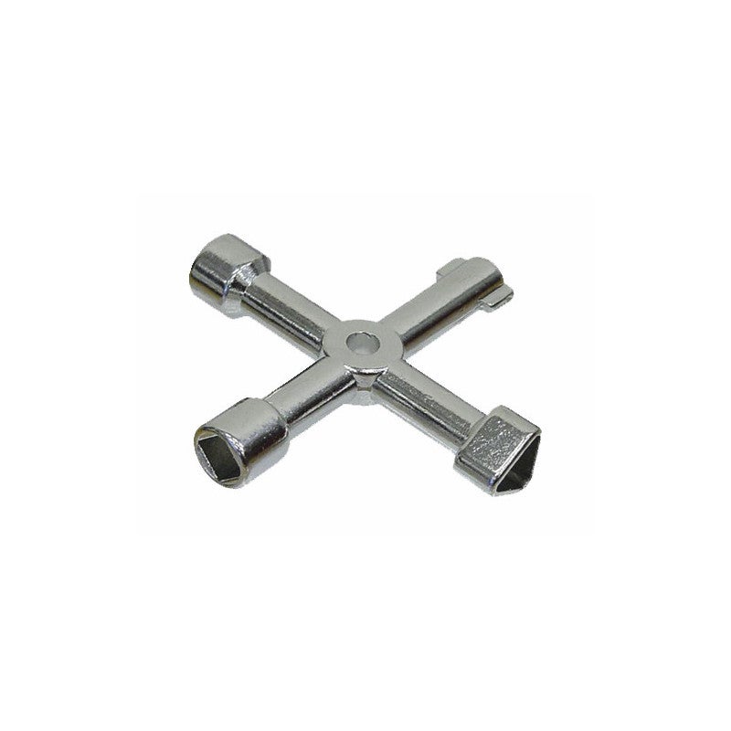 EDM LLAVE ARMARIO CRUZ TRIANGULO/EXAGONAL/CUADRO/REDONDA C/ALAS CROMO ...