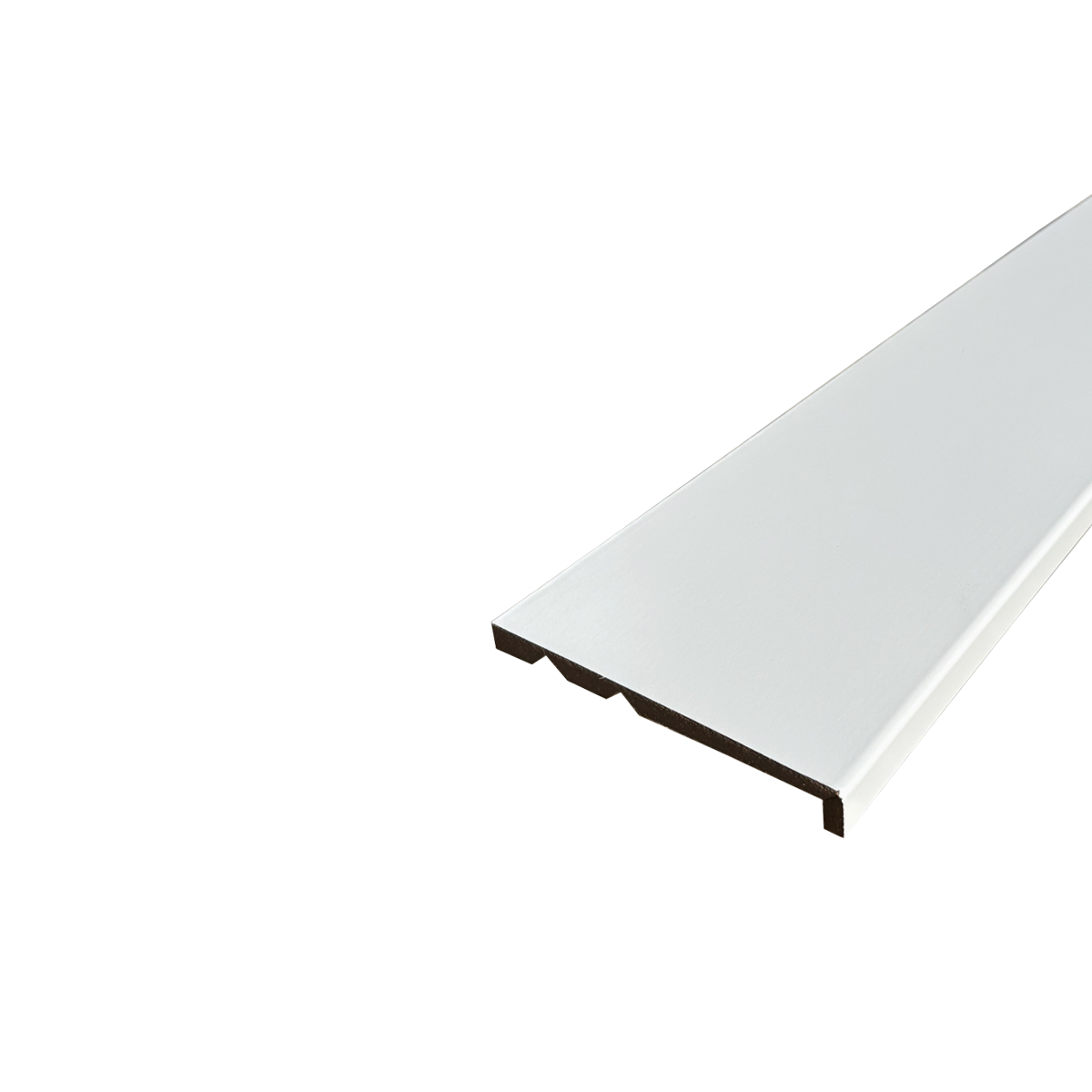 Lot de 6 Surplinthes MDF Revêtues Blanc, L.2.40 m x l.13.1 cm, Ep.22 mm ...