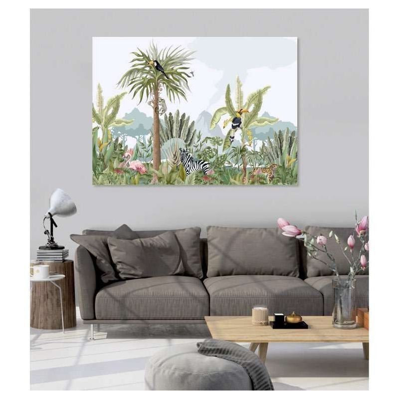Tableau toile en kit TERRA TROPICA 180 x 130 cm - Toile textile sans ...