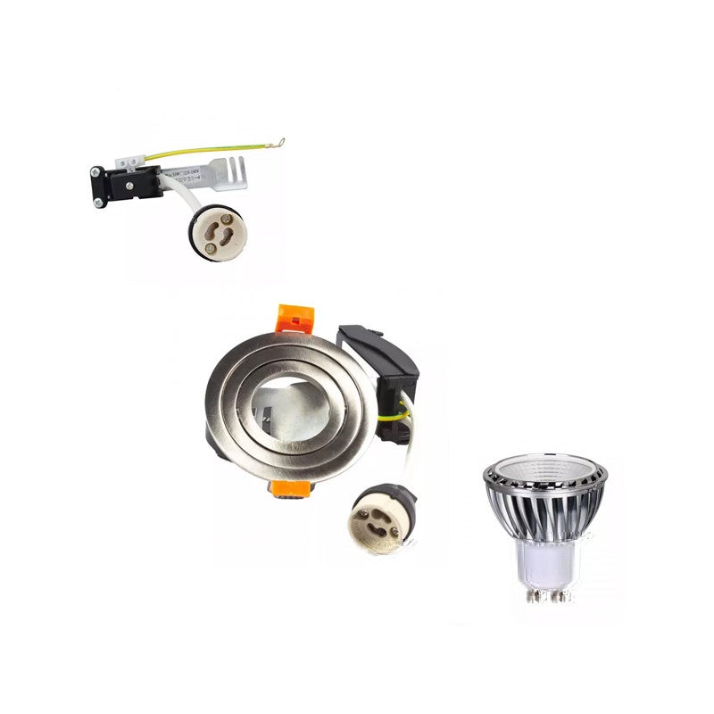LED Spot Kit GU10 5W COB equivalente 50W Dimmable | Leroy Merlin