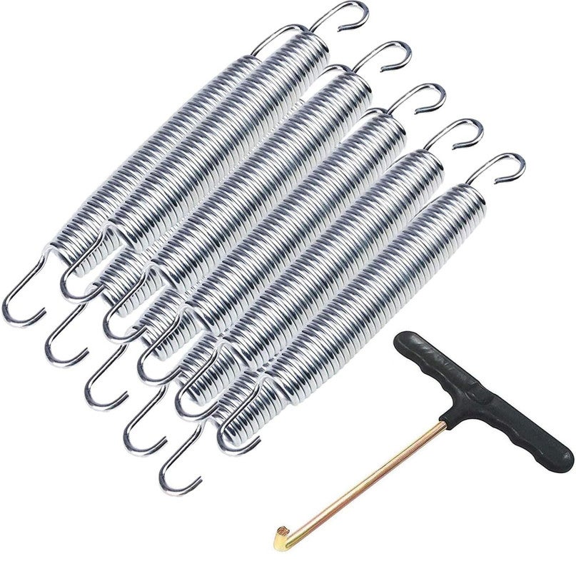 10 resortes de trampolín de metal galvanizado a prueba de óxido + 1 ...