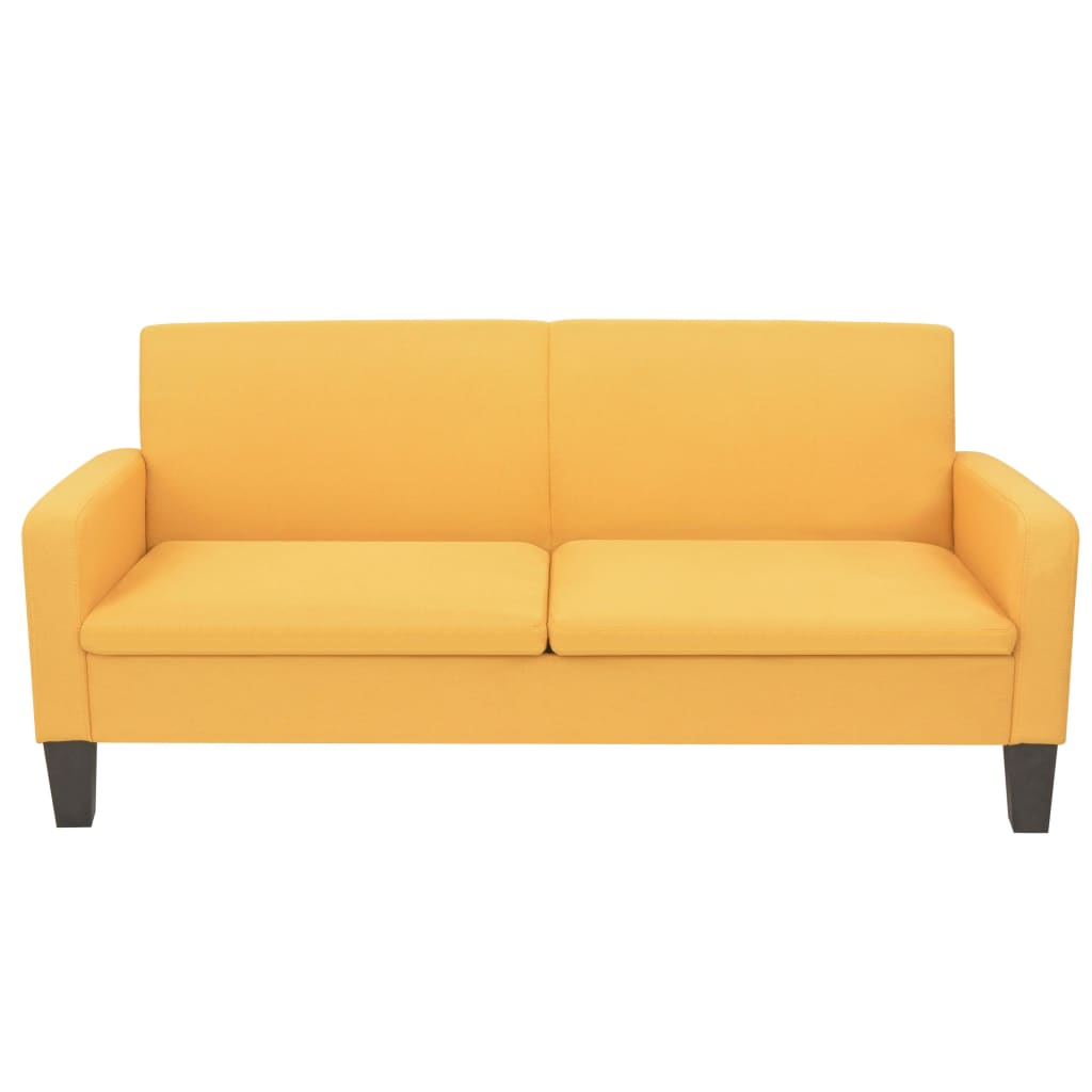 Sofá de 3 plazas 180x65x76 cm amarillo | Leroy Merlin
