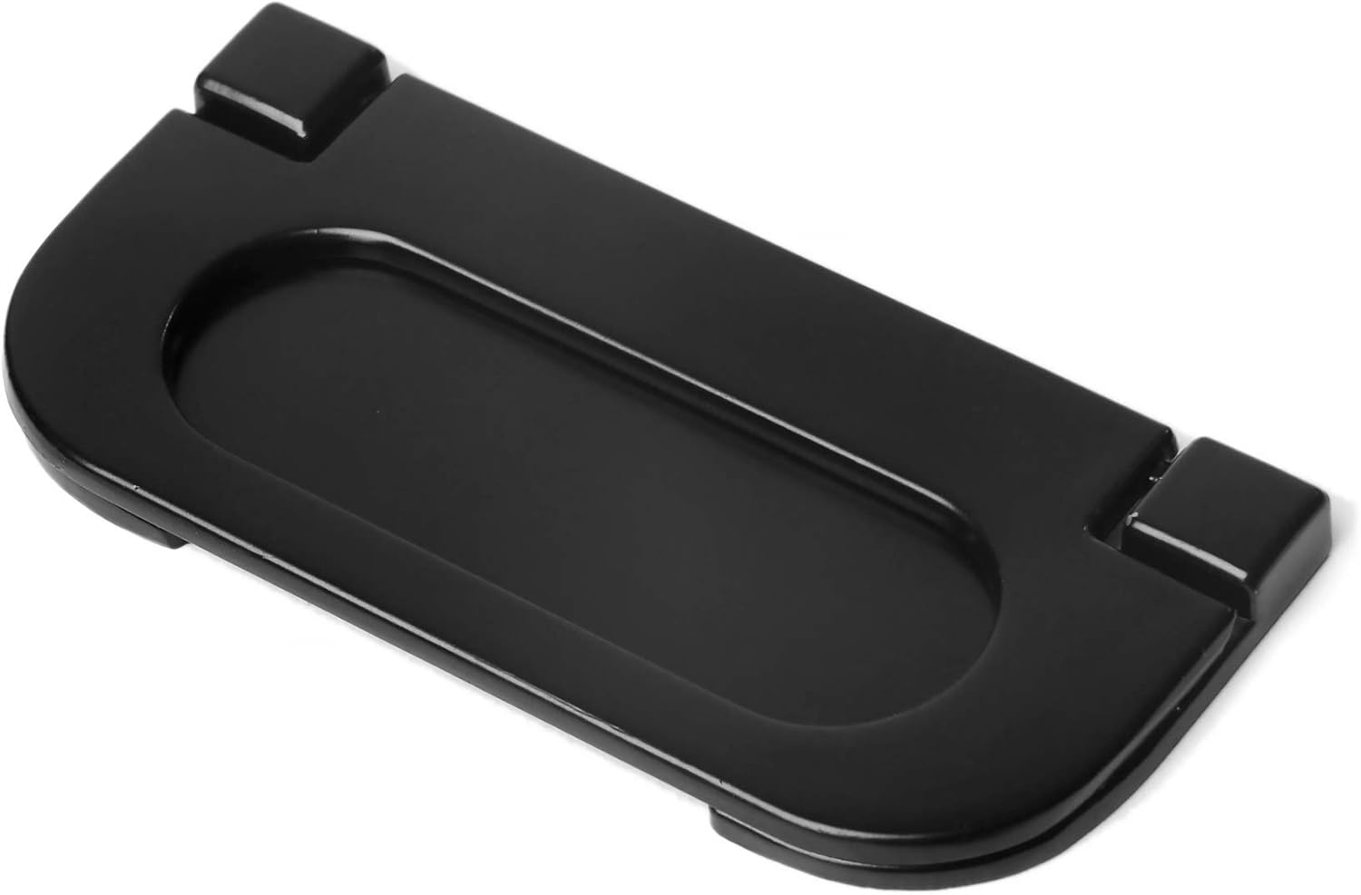 Zinc Alloy Flush Recessed Handle Black Subtle Door Drawer Finger Pull ...