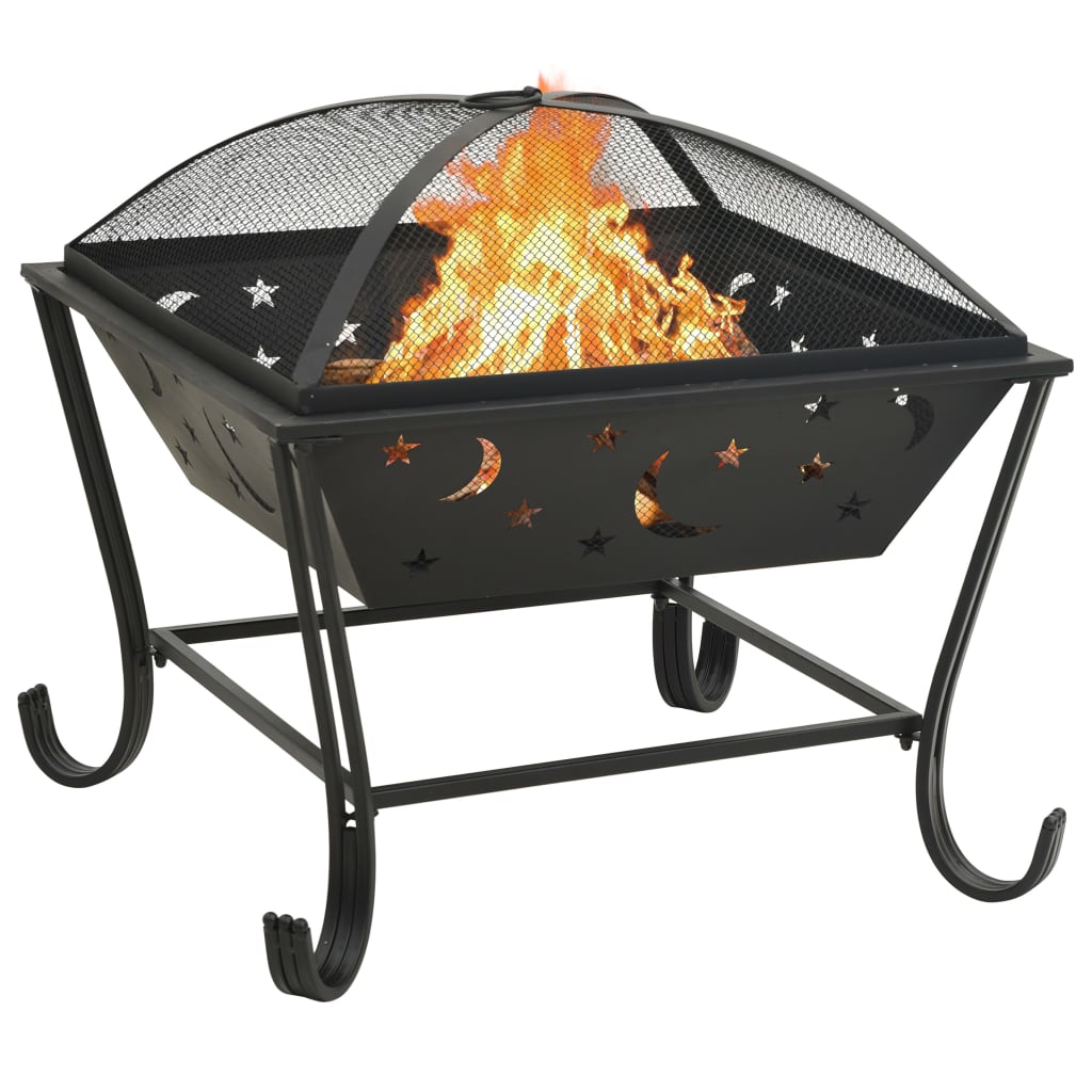 Brasero con atizador acero XXL 62 cm | Leroy Merlin