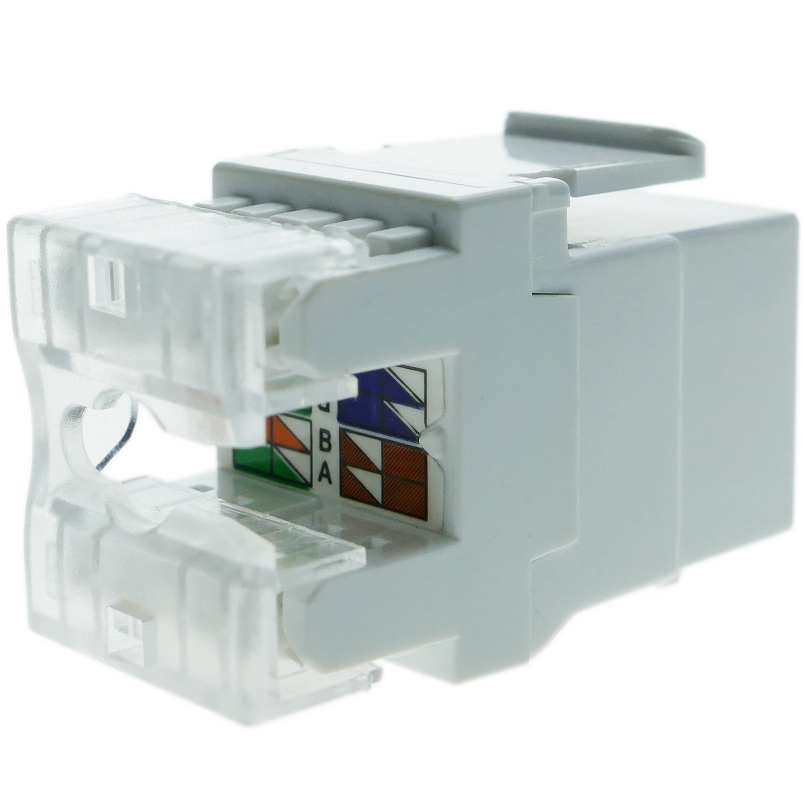 Acoplador Keystone hembra de RJ45 a TB110 Cat.6 UTP blanco | Leroy Merlin