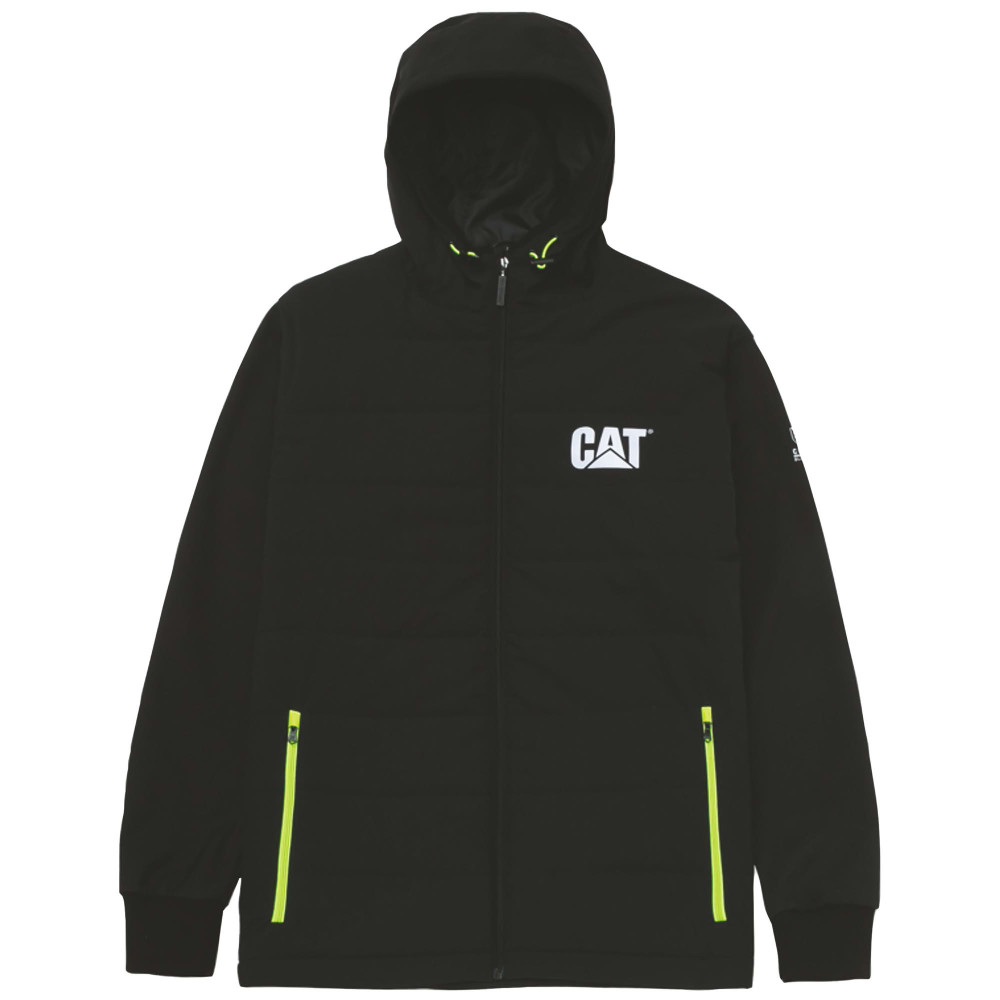 Blouson De Travail Noir – Caterpillar Tech Hybrid – Tissu Softshell & Doublure Micropolaire ...