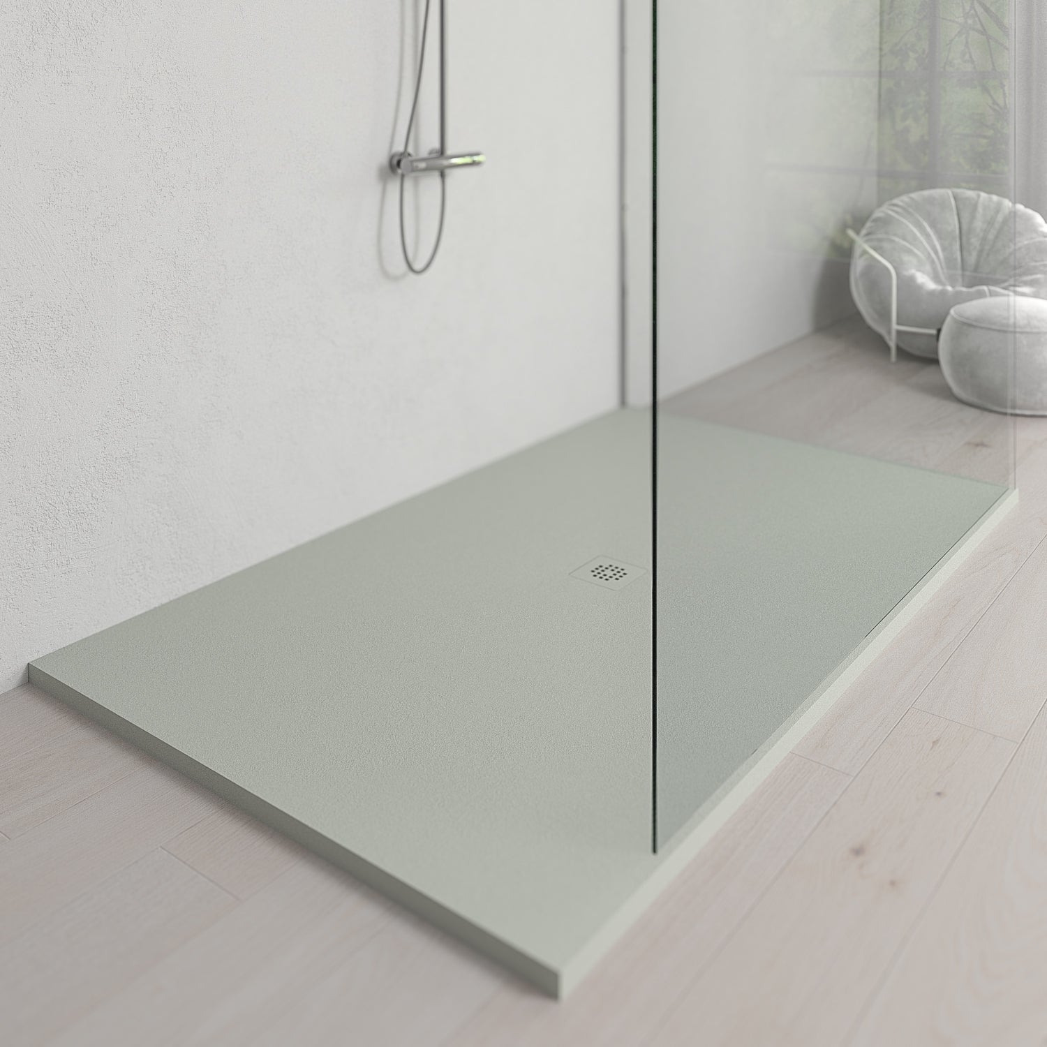 VAROBATH | Receveur de douche XXL extra large 120x140 GRIS AGATE en ...