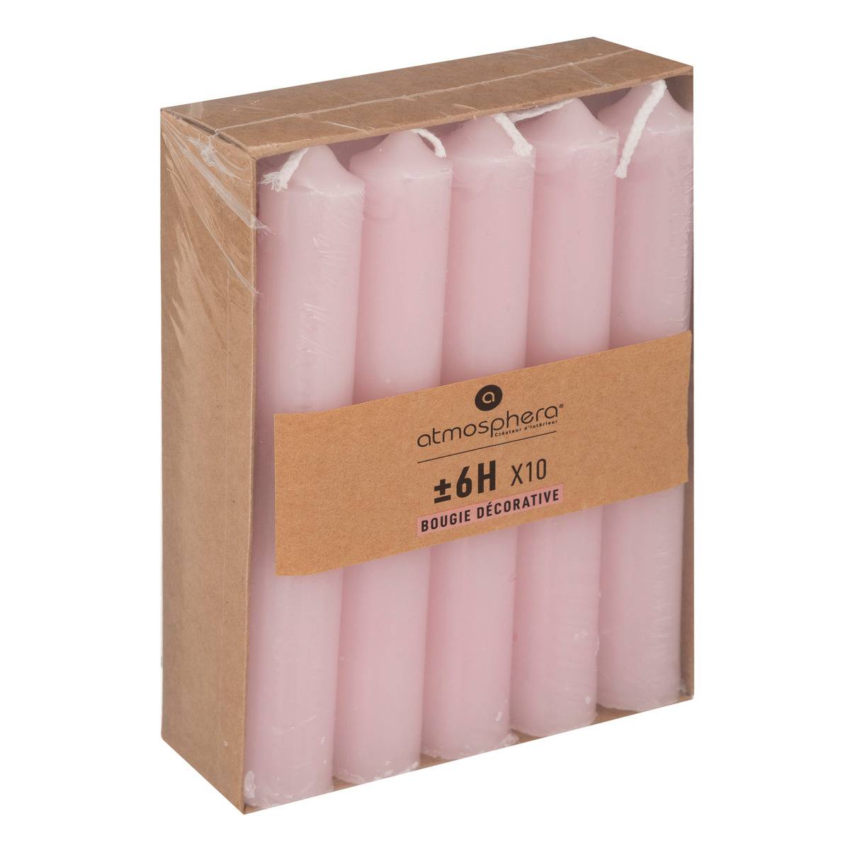 Atmosphera - Palitos de vela - rosa claro - 45g | Leroy Merlin