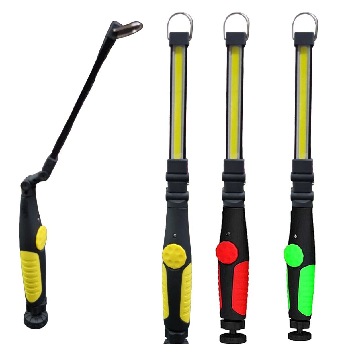 LINTERNA DE TRABAJO CON IMÁN AJUSTABLE RECARGABLE PORTÁTIL LÁMPARA LED ...