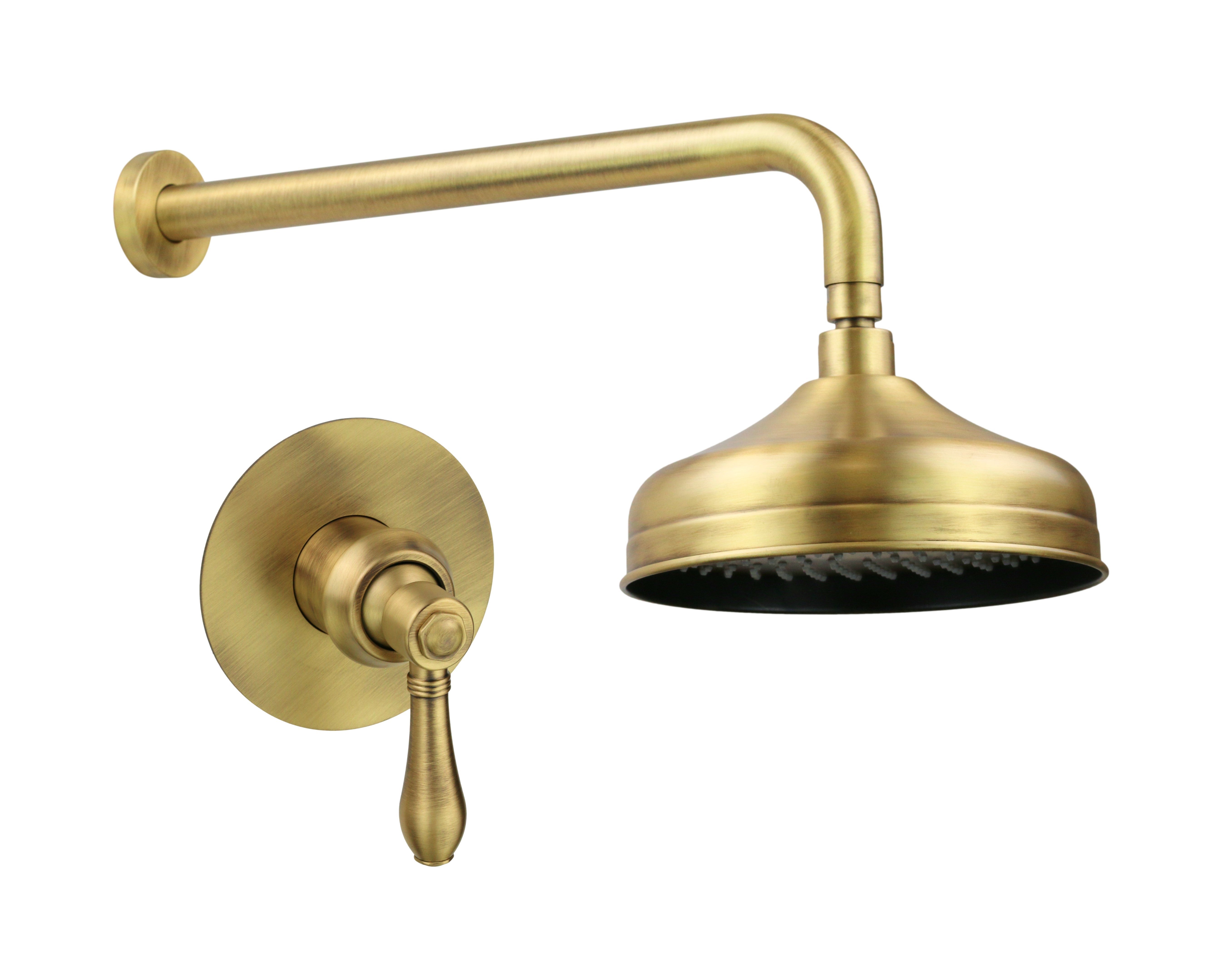 Kit de ducha completo con mezclador incorporado, modelo retro, color ...