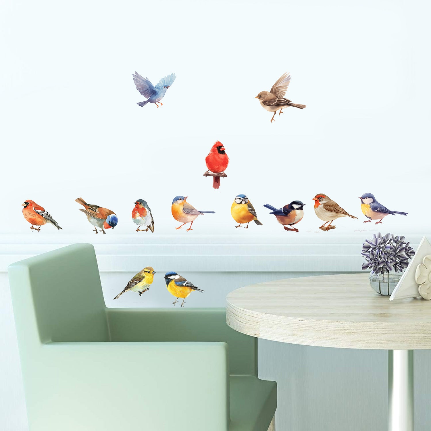 Autocollants Fenêtre Oiseaux De Colibri Anti Collision Stickers Oiseaux