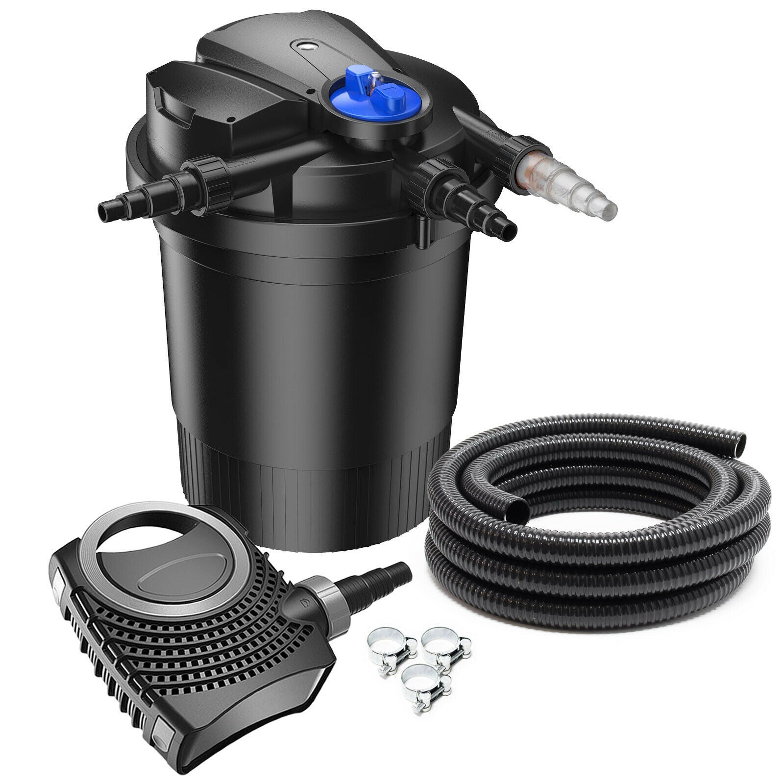 Kit de filtration set 12000 litres 11 watts UVC pompe 3600 l/h tuyau 5 ...