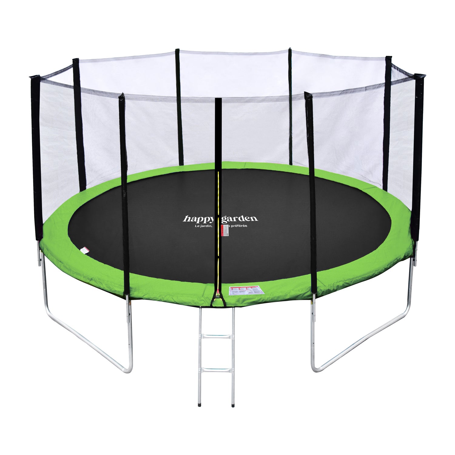 Pack Premium Trampoline 370cm réversible vert / bleu PERTH + filet ...