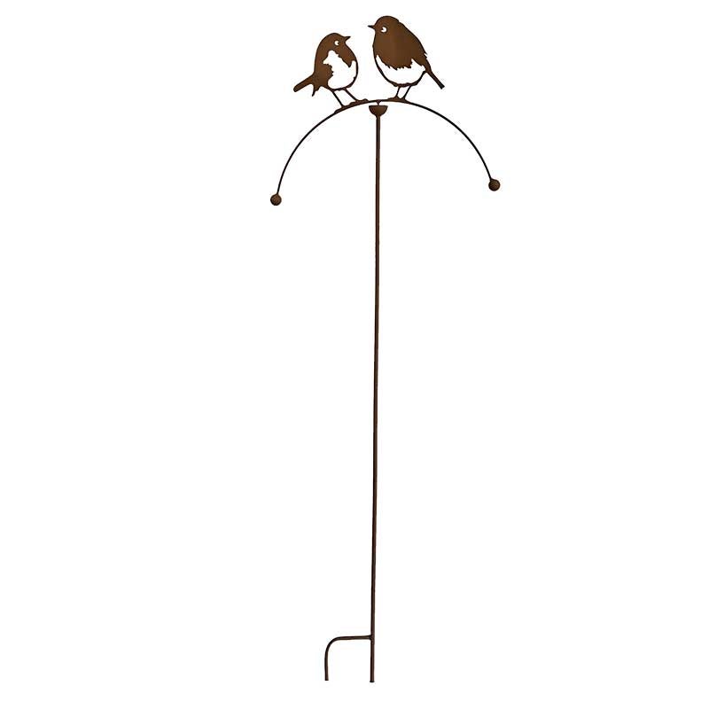 Tuteur tige mobile motif oiseaux rouille 40x4x100cm | Leroy Merlin
