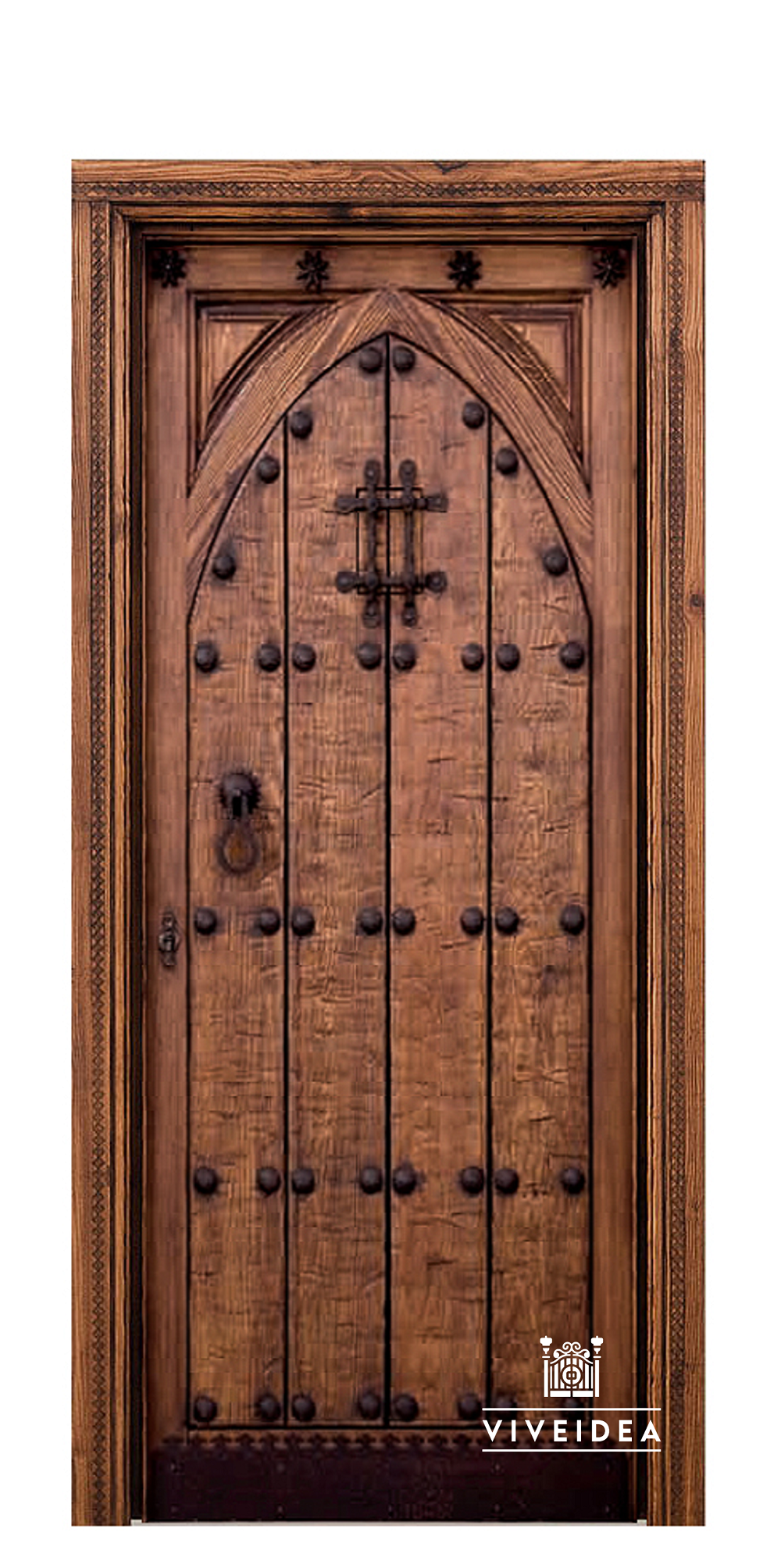 PUERTA ENTRADA UNA HOJA RÚSTICA TALLADA, MADERA PINO GRAN CALIDAD ...