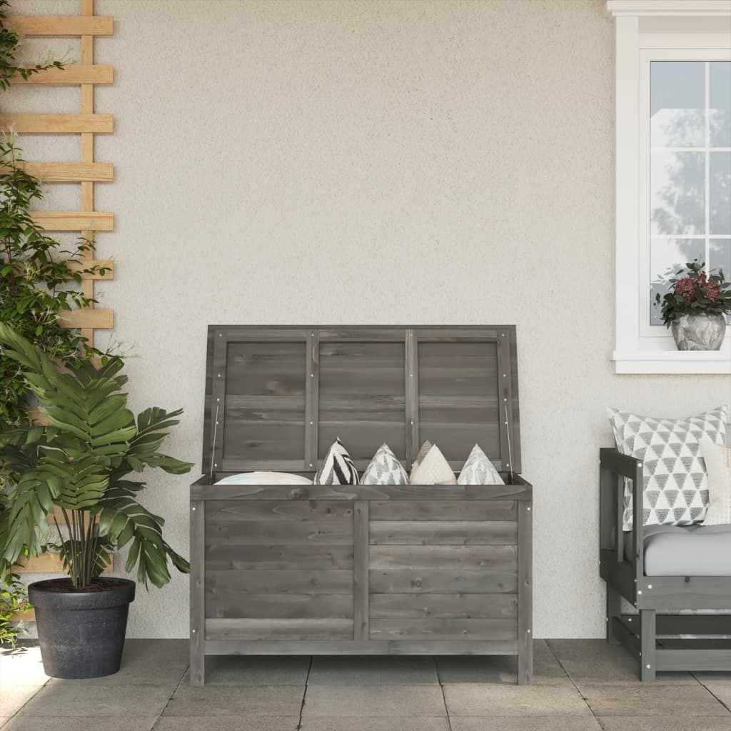 Maison Exclusive - Arcón de jardín madera maciza abeto 99x49,5x58,5 cm ...