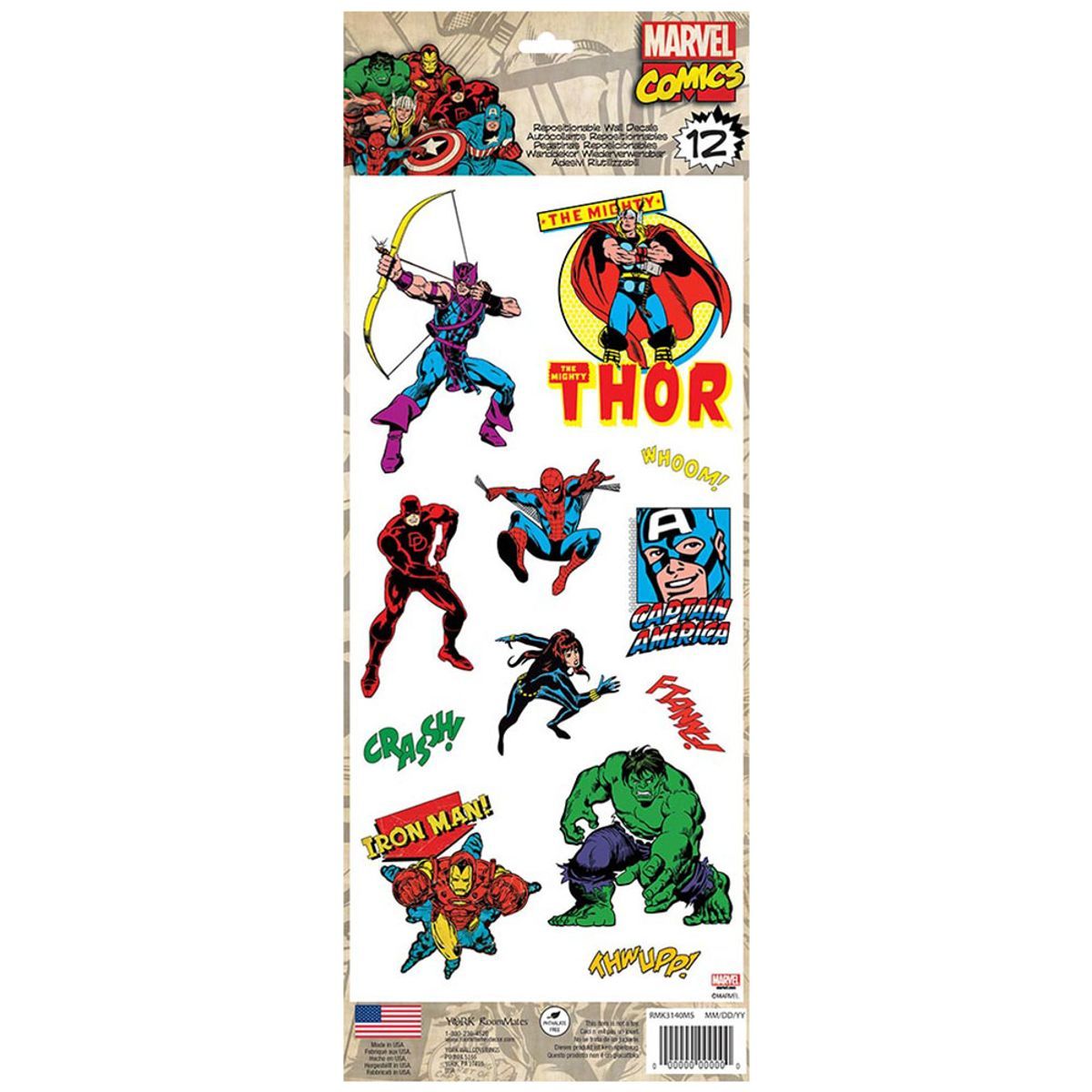 Stickers repositionnables Marvel Comics Classic | Leroy Merlin