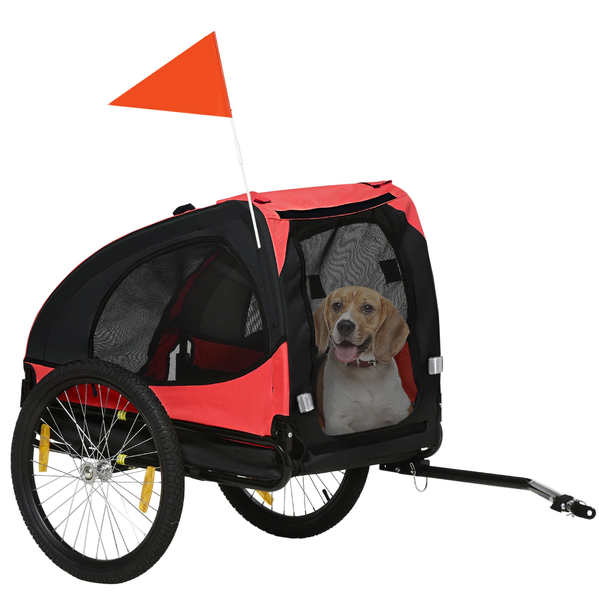 Remorque pour chien, remorque à vélo pliable, tissu Oxford imperméable ...