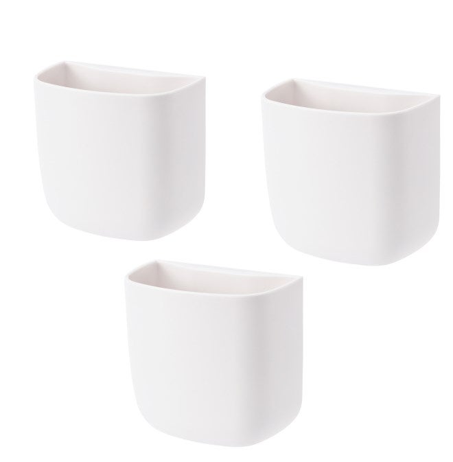 Lot de 3 boîtes de rangement murales, organiseur de télécommandes TV ...