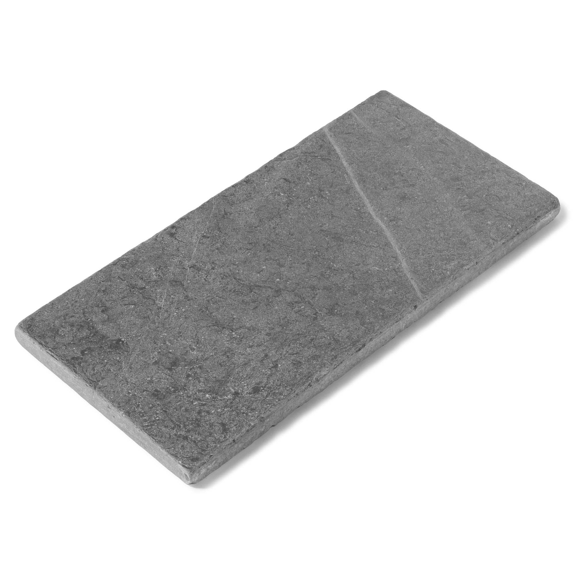 Margelle de piscine Ardoise Noire Vieillie 60x30x3 cm Bord Droit (à l ...
