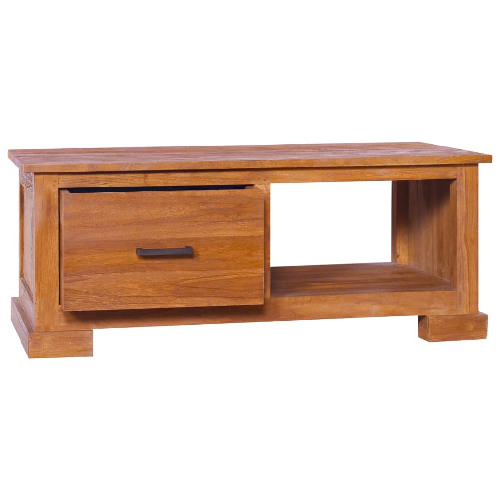 Mueble de TV de teca maciza 90x50x37 cm - COMFORTXL | Leroy Merlin