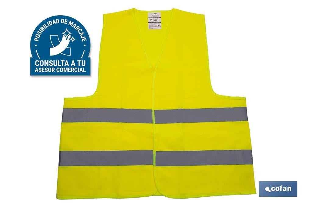 COFAN CHALECO REFLECTANTE VELCRO AMARILLO XXL | Leroy Merlin