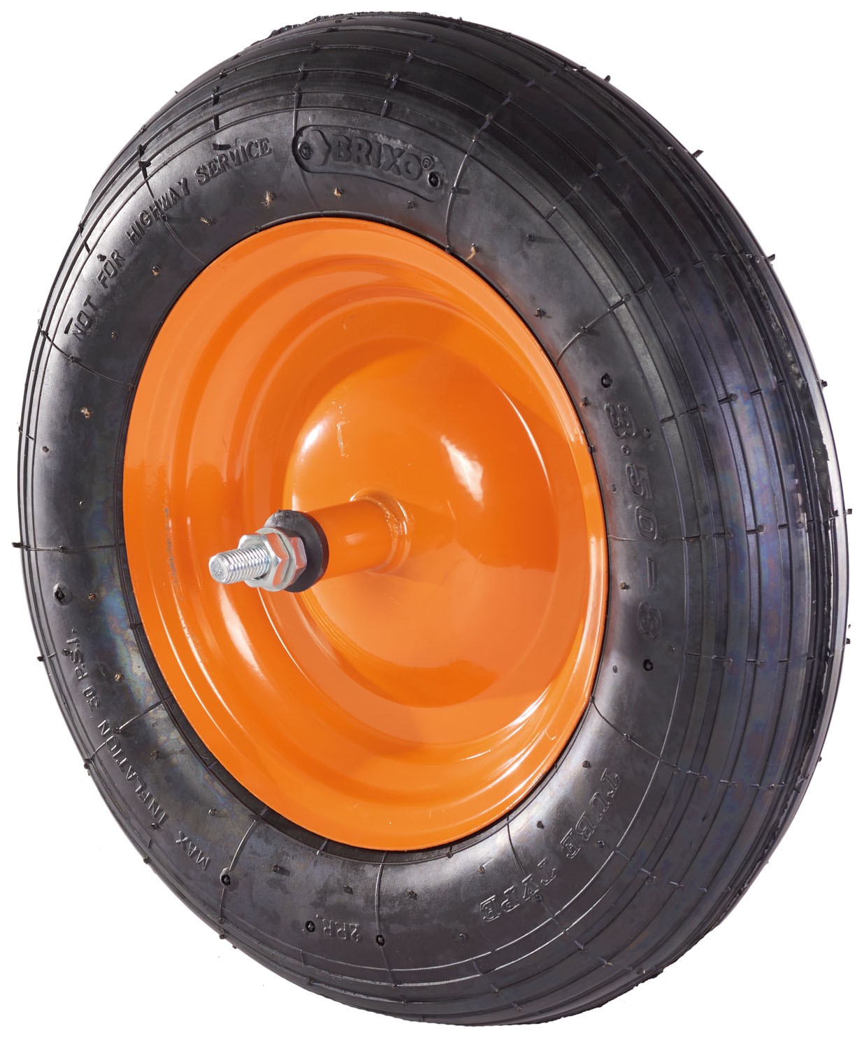 Ruota pneumatica per carriola 350x80 mozzo 150mm Brixo | Leroy Merlin