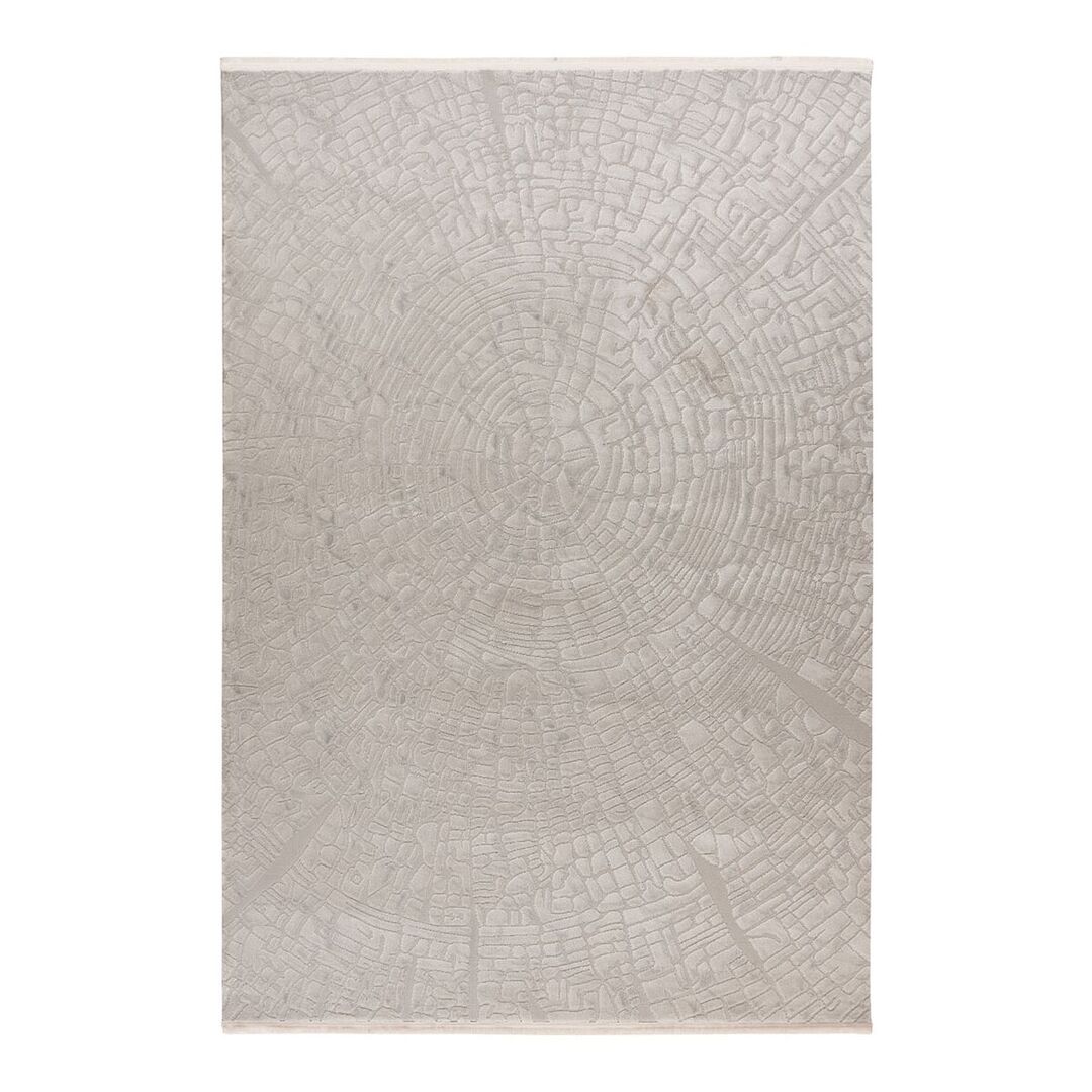 Tapis design en polypropylène Argenté 80x150 LUCIE | Leroy Merlin