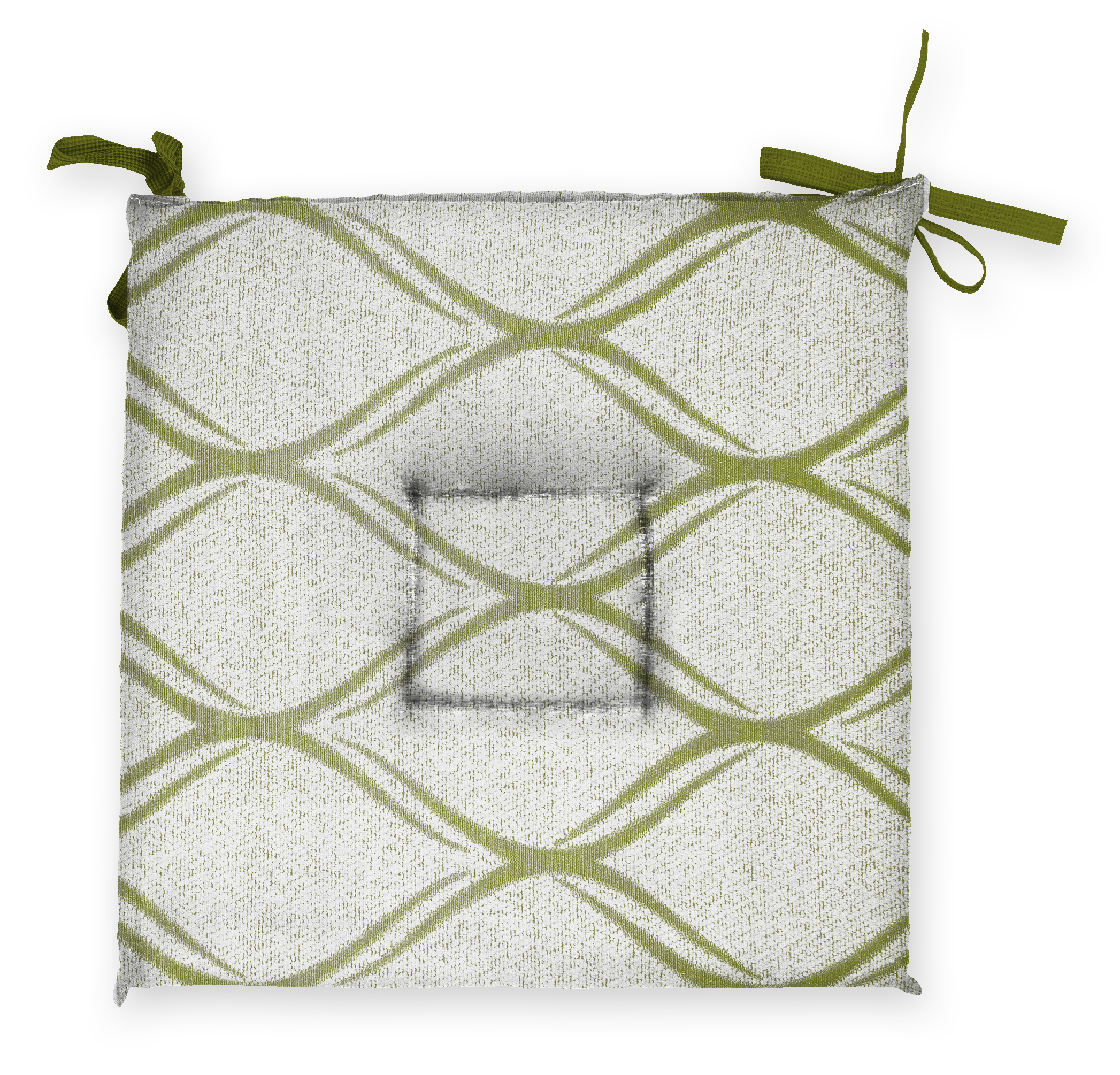 Coussin creta pour chais sarde vague Vert 39x39 | Leroy Merlin