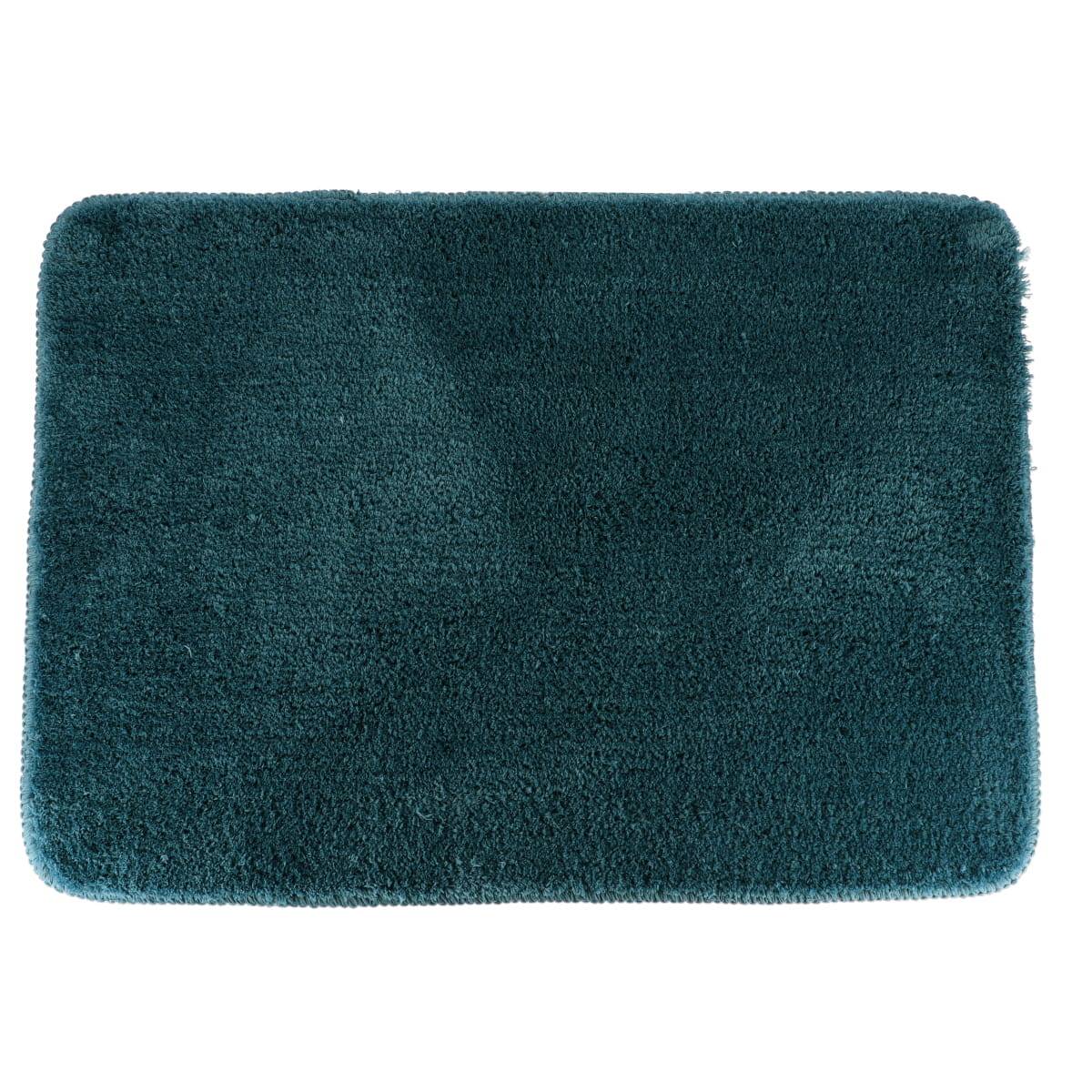 Tendance - Alfombra de microfibra suave con fondo de látex 50x70 cm - azul pato | Leroy Merlin