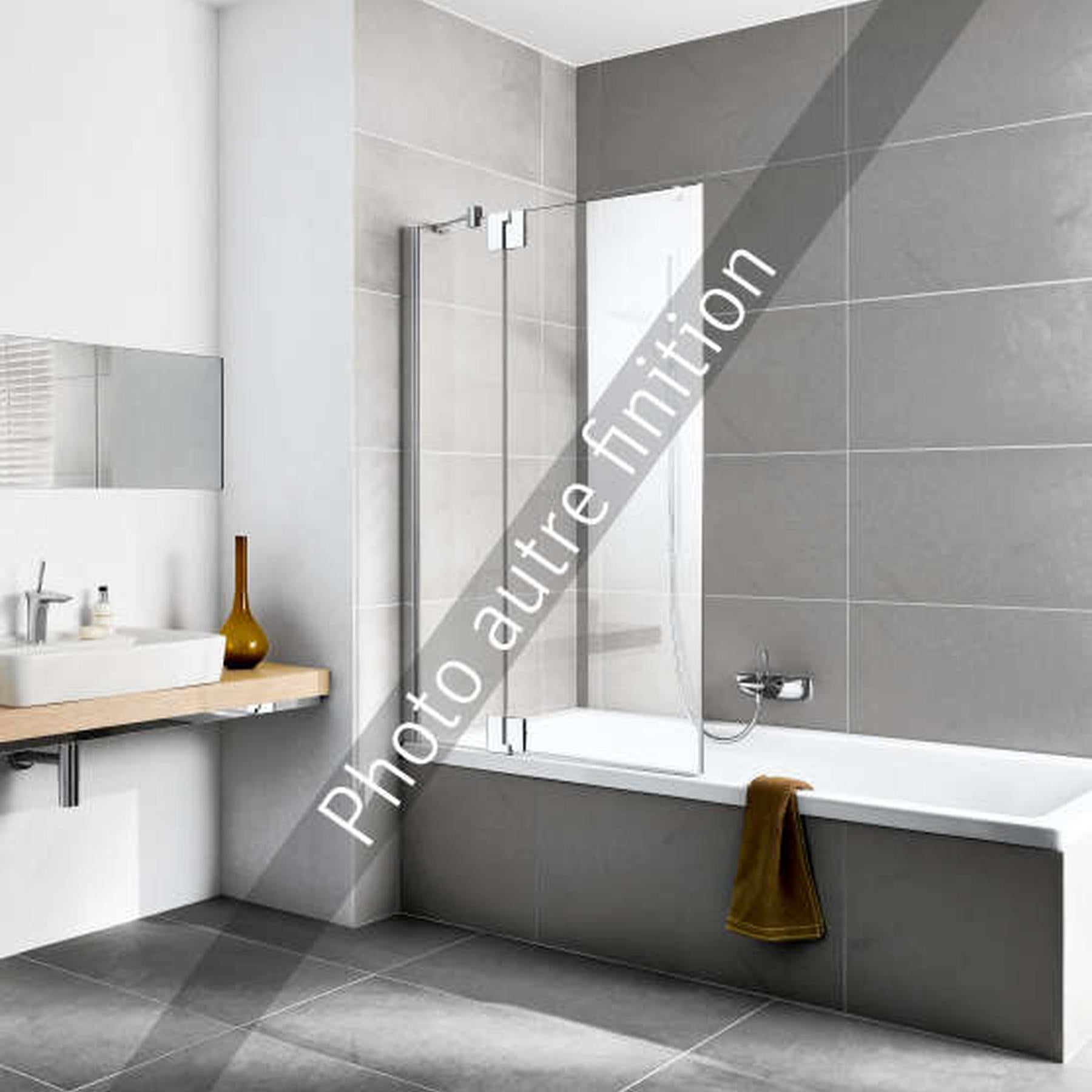 Ombrello da bagno larghezza 80cm altezza 150 cm profilo argento lucido ...