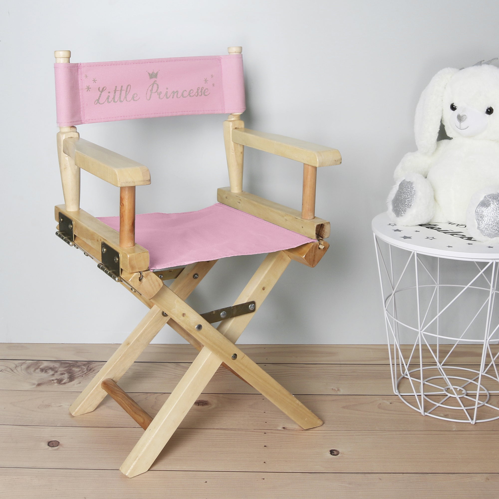 Chaise Directeur Enfant Rose | Leroy Merlin