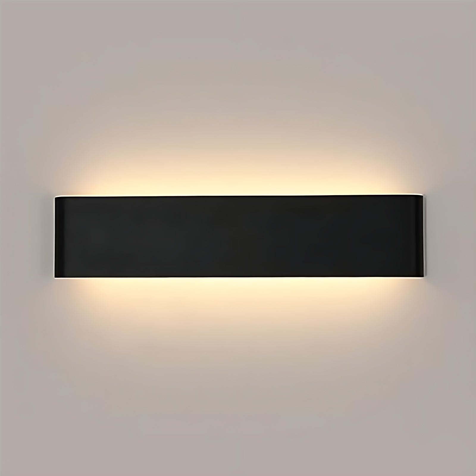 GOECO Applique Murale LED Moderne et Épurée en Aluminium - Noir 41cm ...