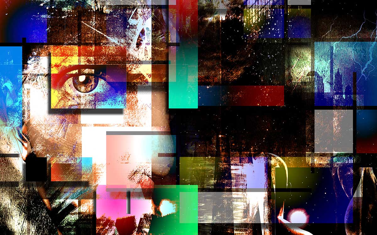 Cuadro de diseño moderno arte - 80x50 cm | Leroy Merlin