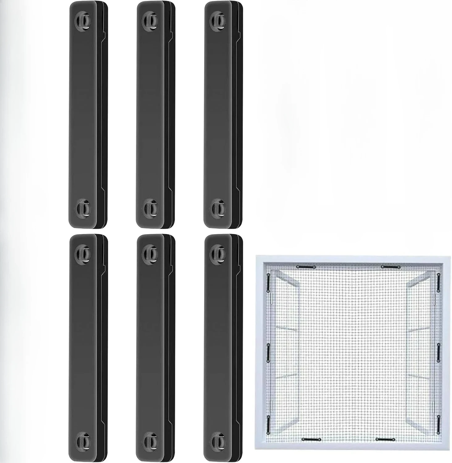 Juego de 6 imanes autoadhesivos para ventanas, pegatinas magnéticas ...