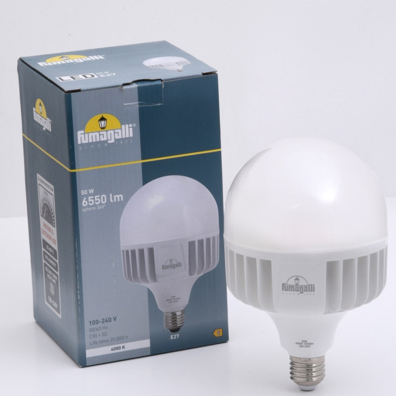 Bombilla LED E27 alta potencia -50W - Fumagalli - ø118mm | Leroy Merlin
