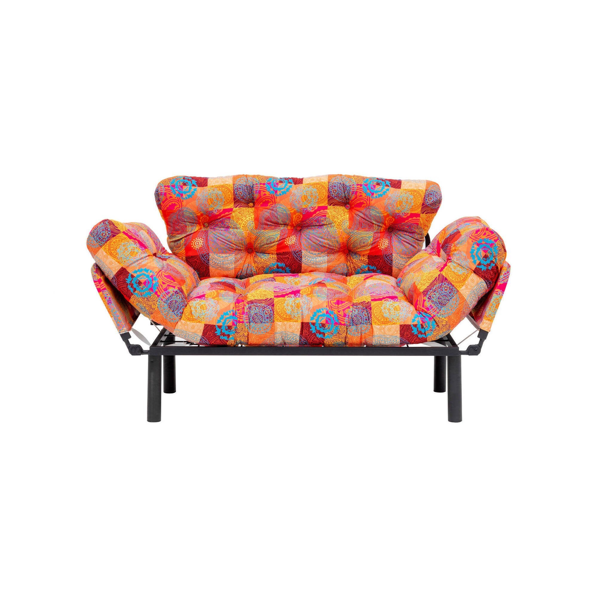 Canapé-Lit 2 Places, Coffre Inclinable, 70x155 cm Noir - Guchol | Leroy ...