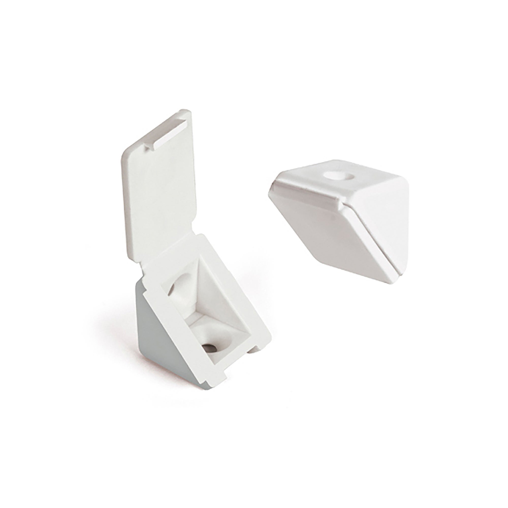 Équerre de fixation | Fabriqué en plastique | Finition blanche | 1 ...