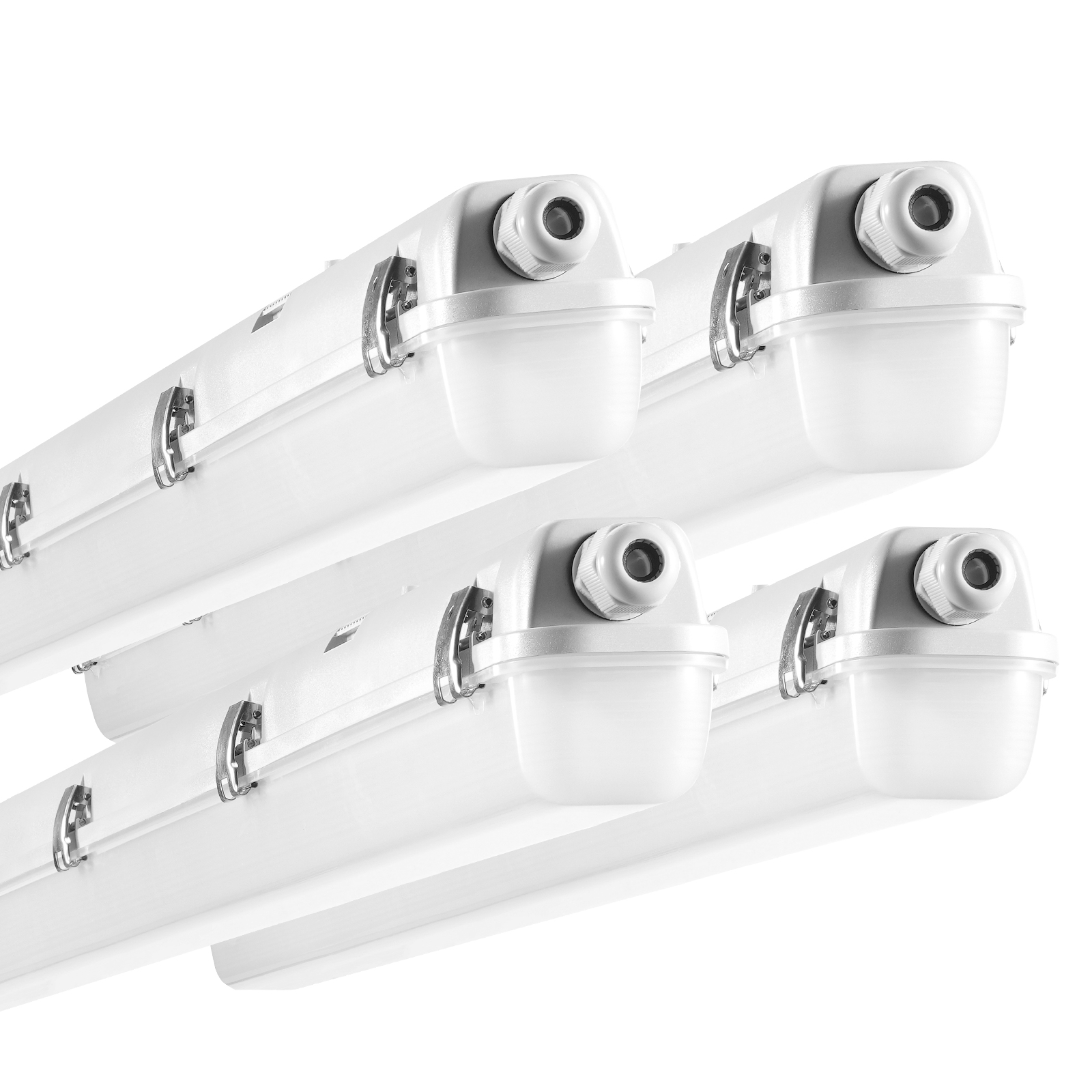 Lámparas de Vapor LED Impermeables, 4PCS, Iluminación de Techo 60/50/40W Seleccionable ...